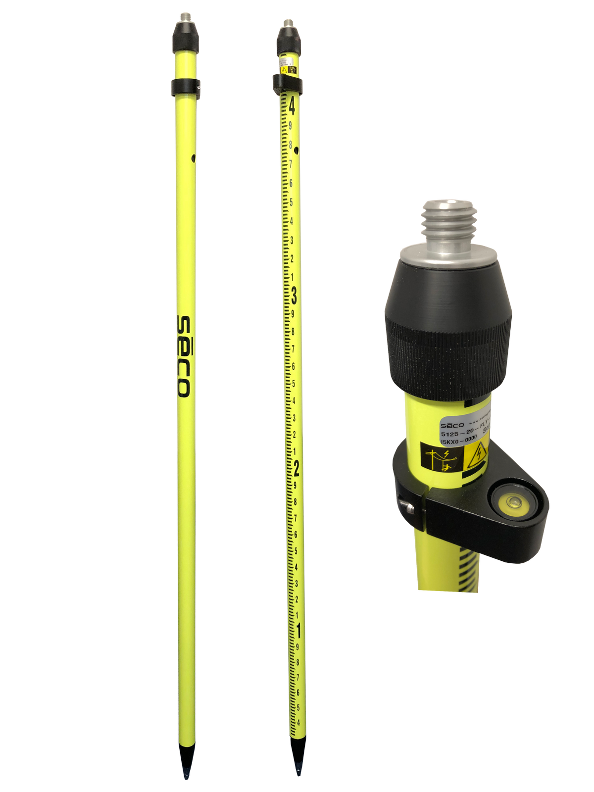 Seco 2m Aluminum Rover Rod w/Snap Lock & Outer Graduation | 5125-20-FLY-GT